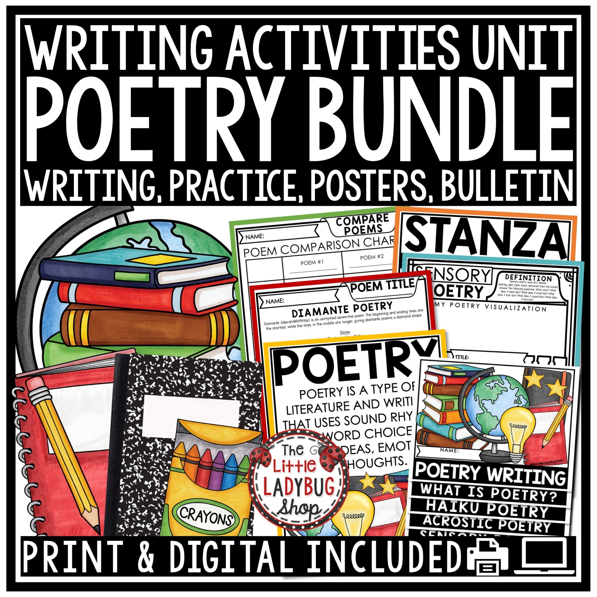 Poetry Resources for Upper Elementary - The Little Ladybug Shop