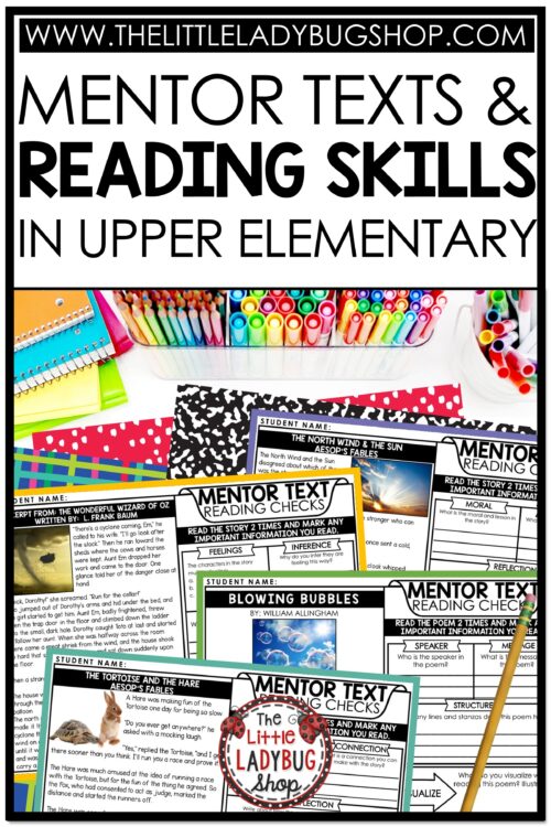 Mentor Texts to Teach Reading Comprehension Strategies - The Little ...