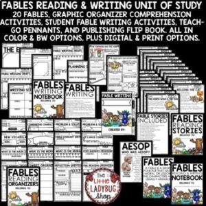 Aesops Fables Genre Reading Comprehension Passages Writing Graphic ...
