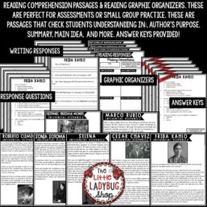 Digital Hispanic Heritage Month Activity Nonfiction Reading Passages ...