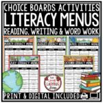 Literacy Centers Early Finishers Activities Writing Prompts Word Work ...