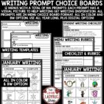 Picture Writing Prompts 2nd 3rd Grade Choice Boards - The Little Ladybug Shop