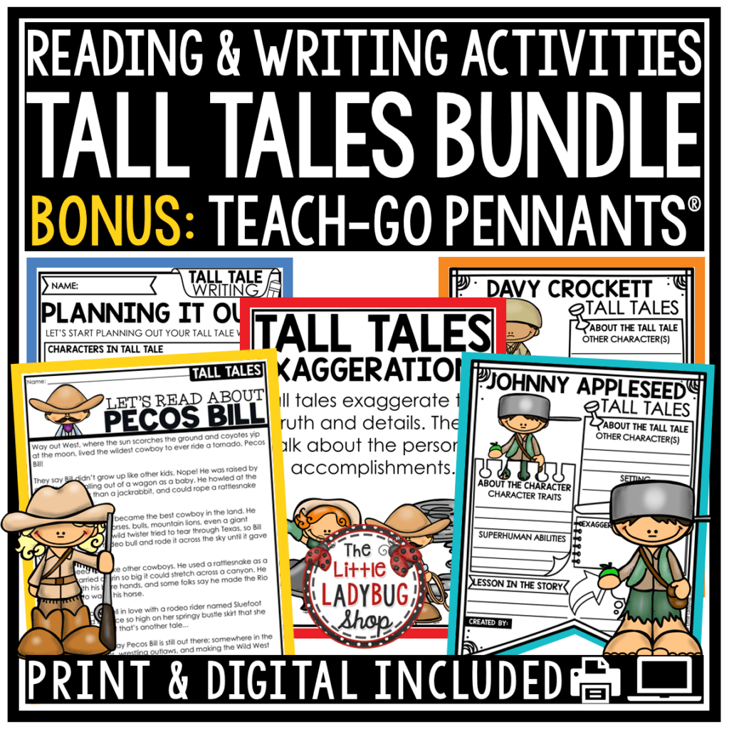 Traditional Literature Tall Tales Reading Passages Activities - The ...