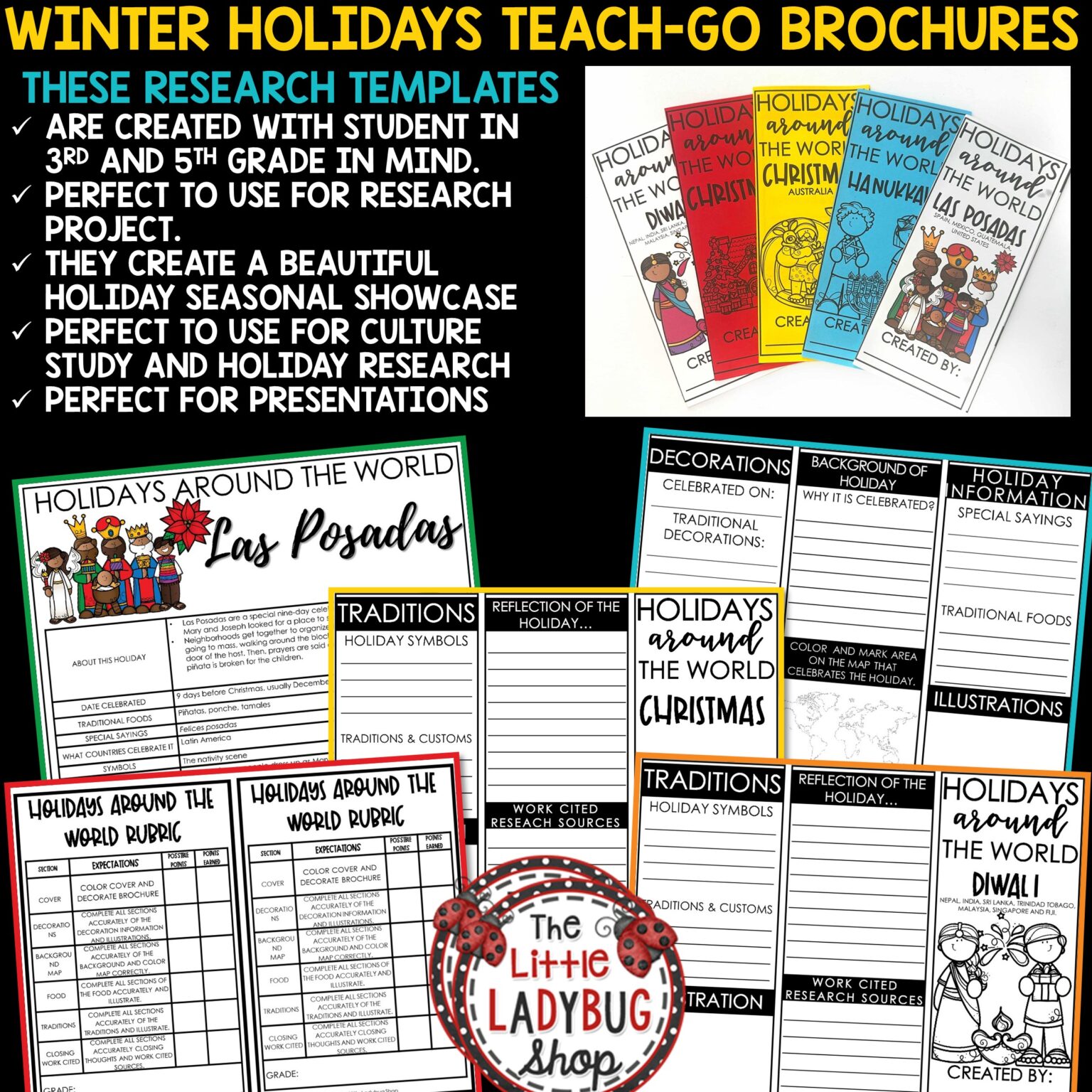 Winter Holidays Christmas Around The World Research Project - The ...