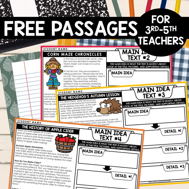 Fall Learning Ideas for Upper Elementary Students - The Little Ladybug Shop