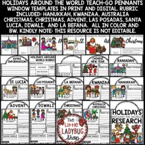 Holidays Around The World Research - The Little Ladybug Shop