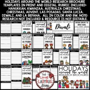 Christmas Around The World Research - The Little Ladybug Shop