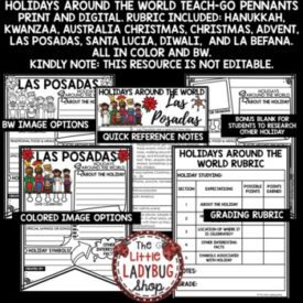 Winter Holidays Christmas Around The World Research Project December ...