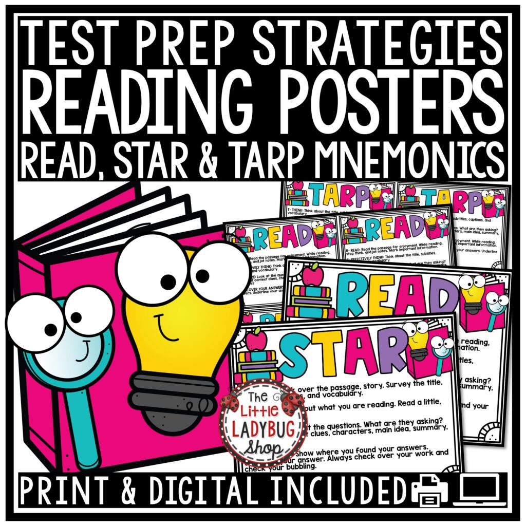 ELA Test Prep Reading Passages - The Little Ladybug Shop