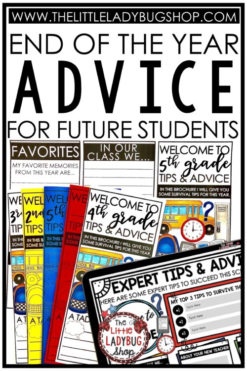 End of the Year Advice for Future Students - The Little Ladybug Shop