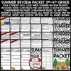 Camping Theme ELA Math Reading Summer Review Packet Writing Prompt 3rd ...
