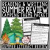 Camping Theme Summer Packet 3rd Grade & 4th Grade - The Little Ladybug Shop
