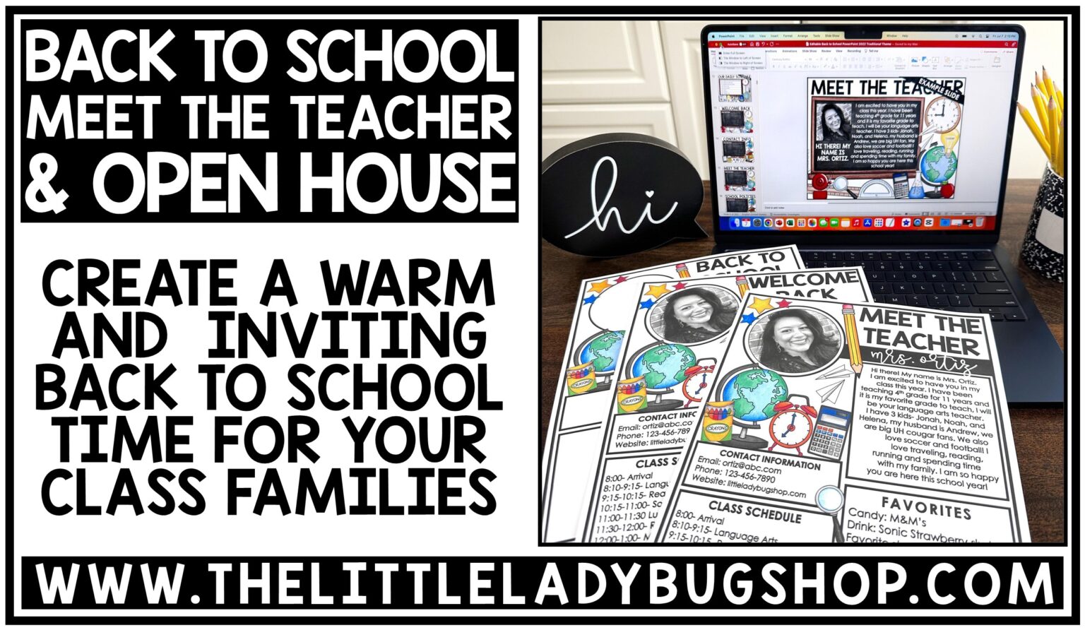 Back to School Meet the Teacher and Open House Ideas - The Little ...