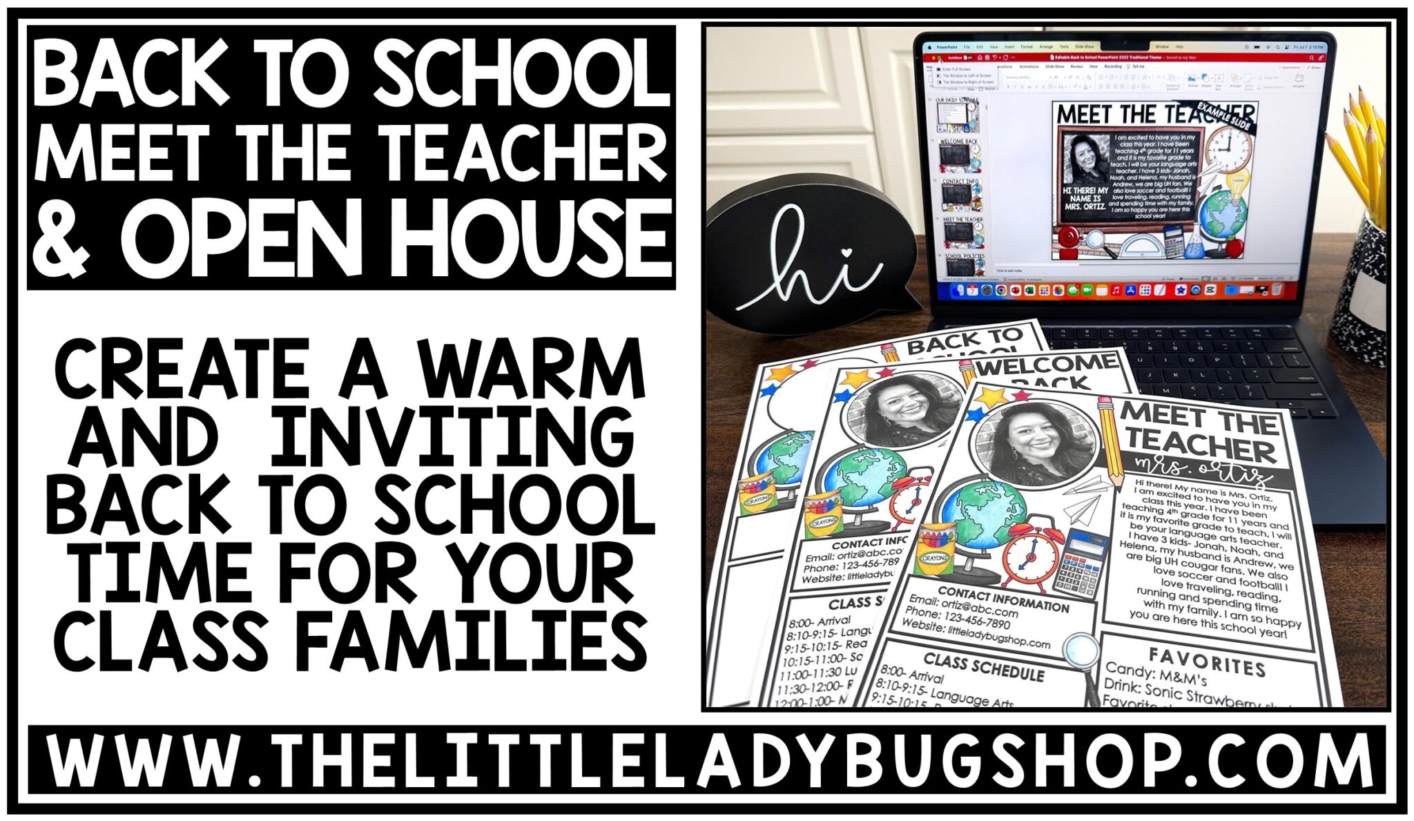 Back to School Meet the Teacher and Open House Ideas - The Little ...