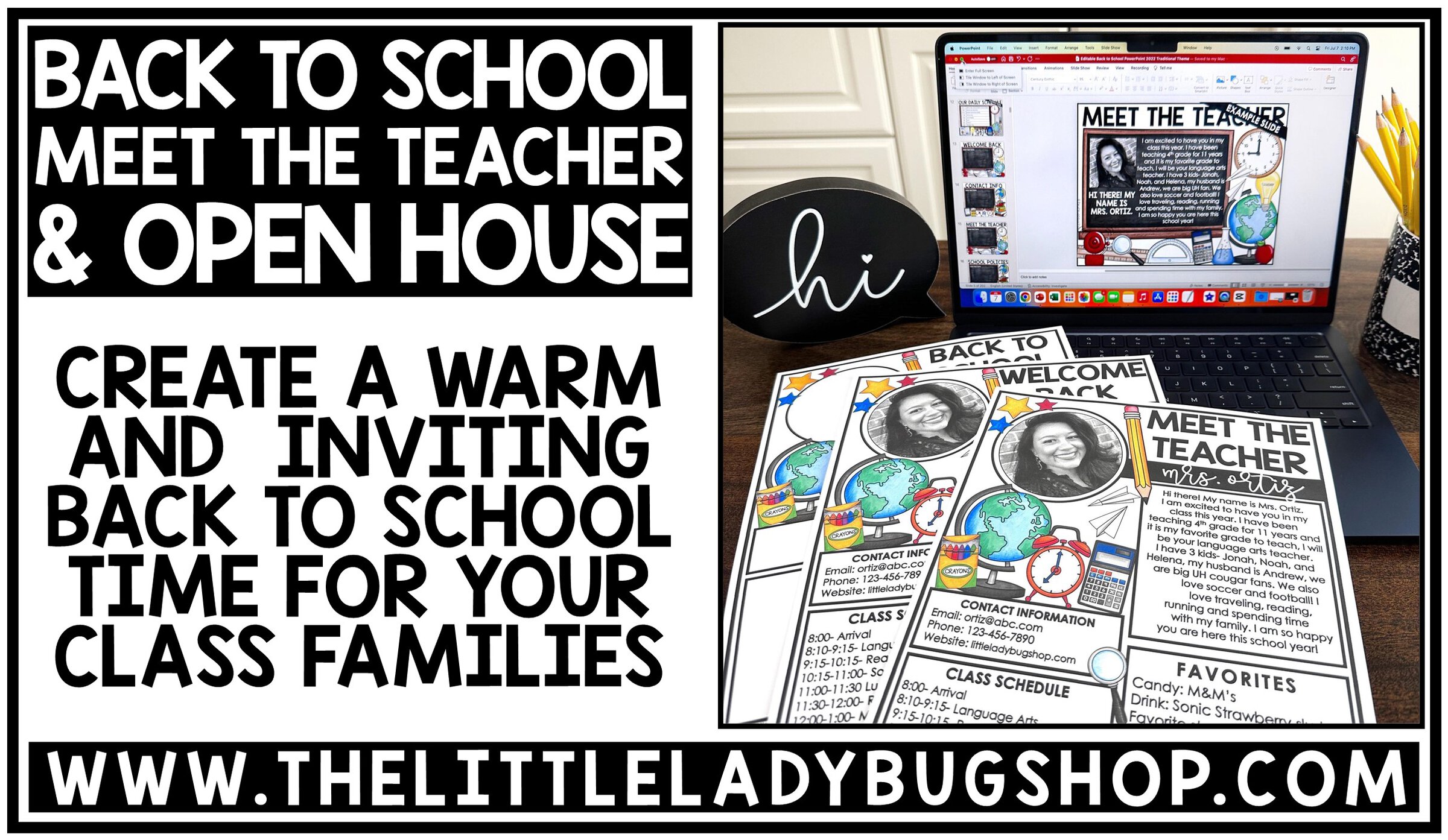 Back to School Meet the Teacher and Open House Ideas - The Little ...