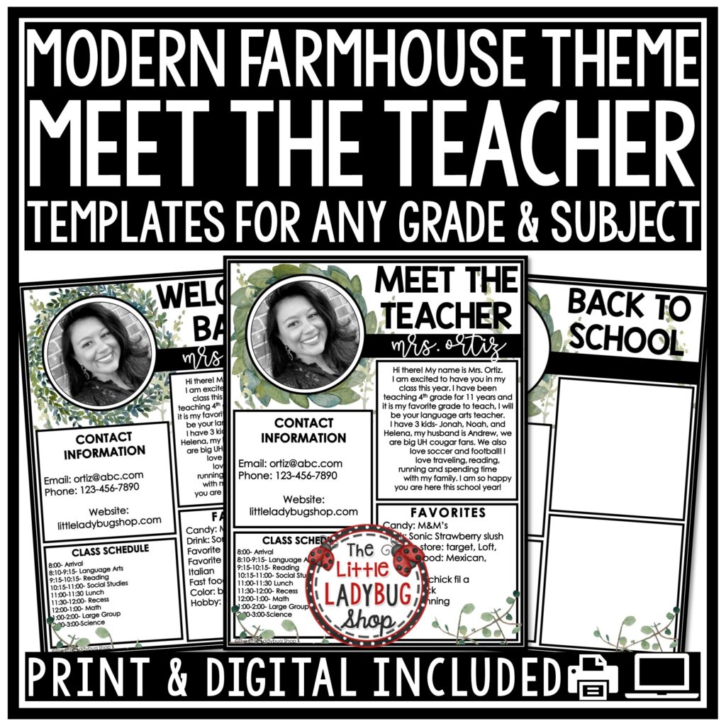 Back to School Meet the Teacher and Open House Ideas - The Little ...
