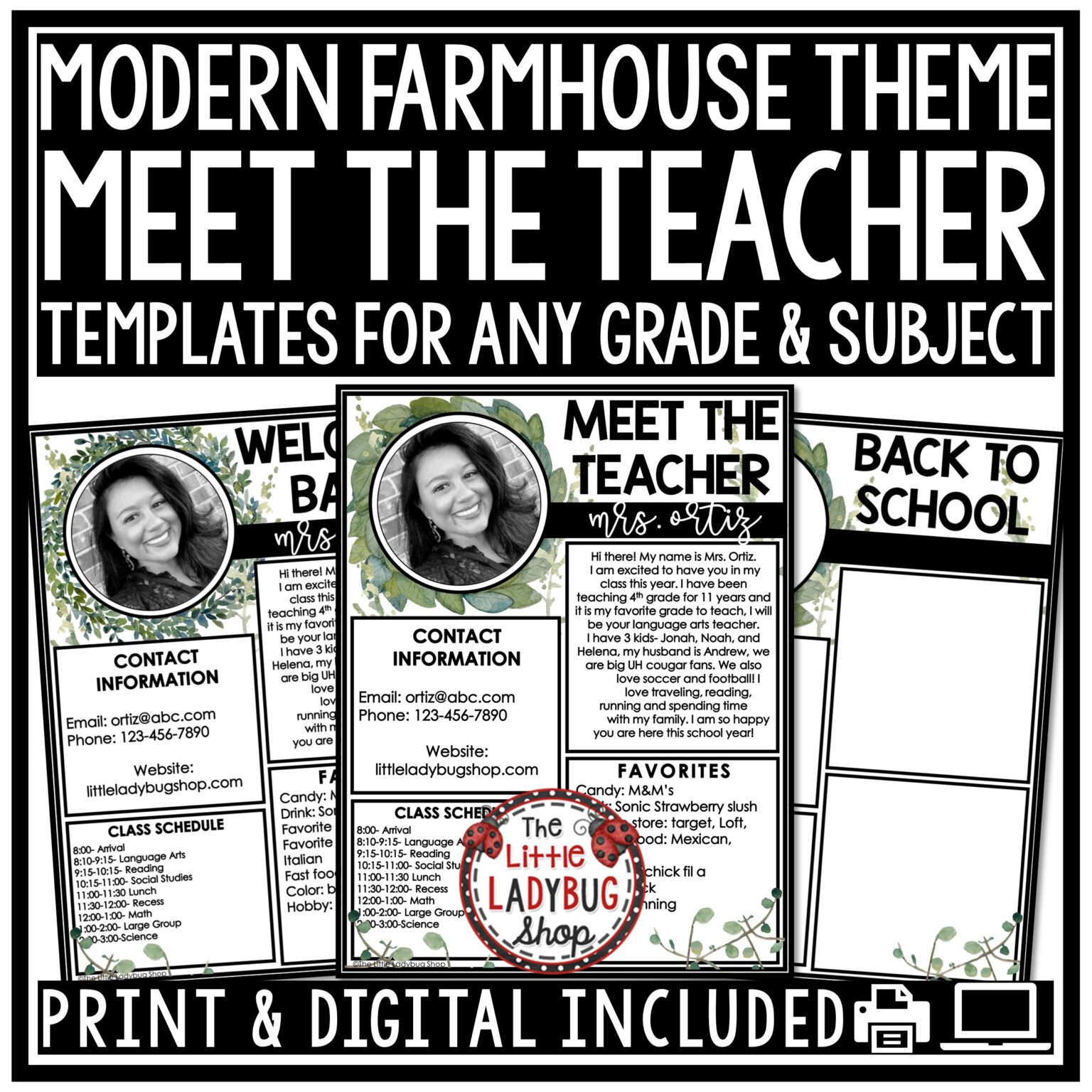 Back to School Meet the Teacher and Open House Ideas - The Little ...