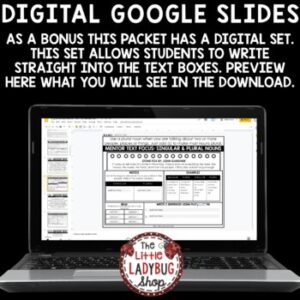 Mentor Sentences Texts ELA Writing Daily Grammar Skills Practice 3rd ...