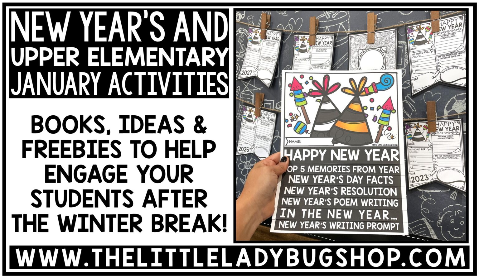 January and New Year's Ideas for Students - The Little Ladybug Shop