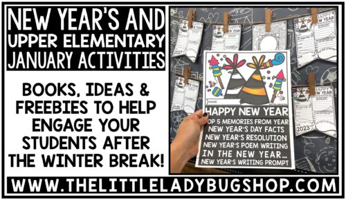 January and New Year's Ideas for Students - The Little Ladybug Shop