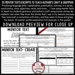 Mentor Text Writing & Grammar Practice - The Little Ladybug Shop