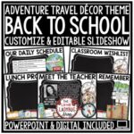 Adventure Travel Theme Classroom Décor Editable Meet the Teacher ...