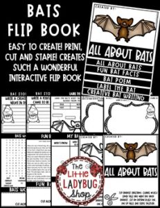 All About Bats Flip Book: Fall Writing, Science Activities - The Little ...
