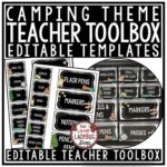 Camping Theme Classroom Decor- Teacher Toolbox Labels EDITABLE - The ...