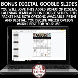 Editable Calendar 2023-2024 Template Back to School Classroom ...