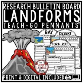 Digital Geography Landforms Research Worksheets Project Templates ...