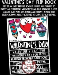 Valentine's Day Writing Prompts Activity Bulletin Board, Kindness Award ...