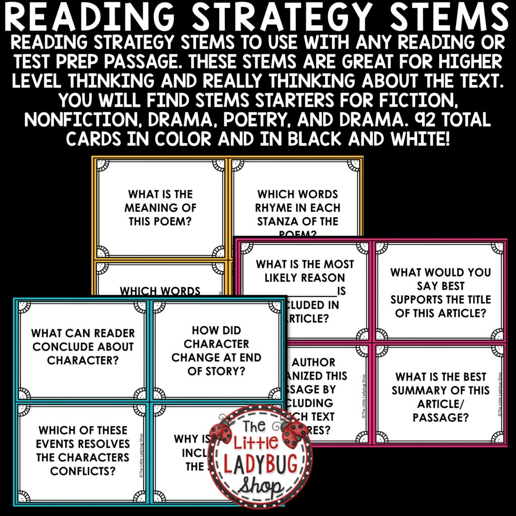 STAAR Reading Skills Test Prep - The Little Ladybug Shop