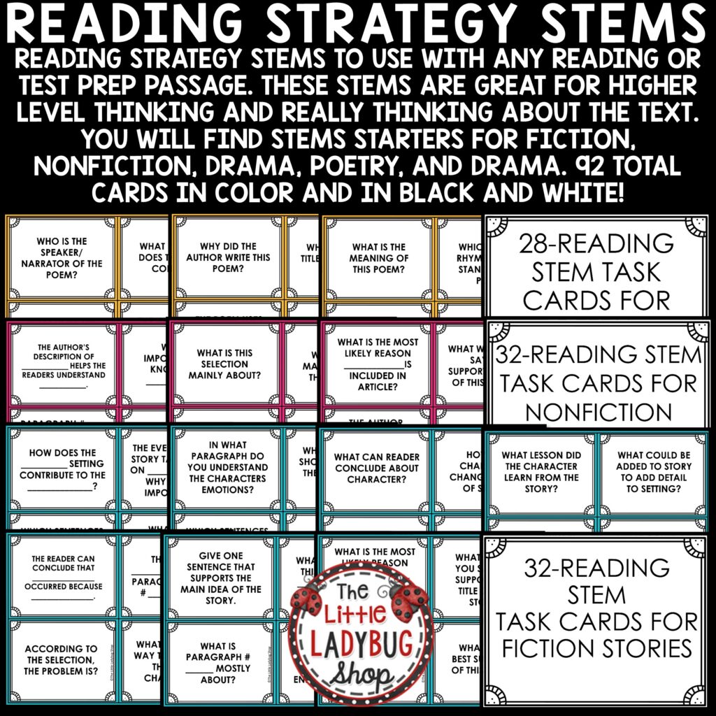 STAAR Reading Skills Test Prep - The Little Ladybug Shop