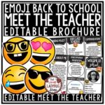 Emoji Meet the Teacher Template Editable: Back to School Night, Open ...
