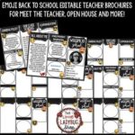 Emoji Meet the Teacher Template Editable: Back to School Night, Open ...