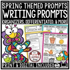 Fall Spring Summer Writing Prompts Opinion Narrative How-To Graphic ...
