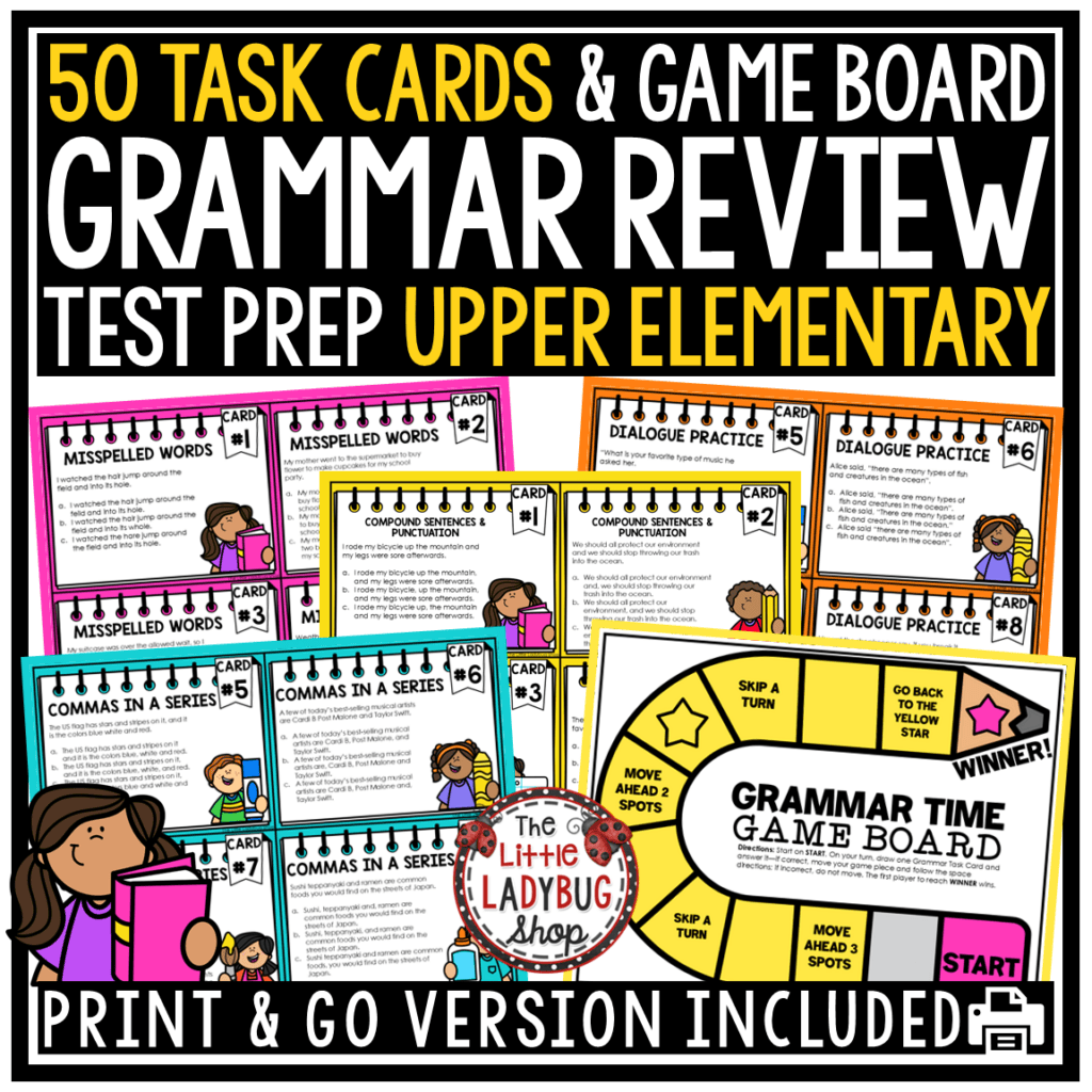Grammar Test Prep Review Revising and Editing Proofreading Practice ...