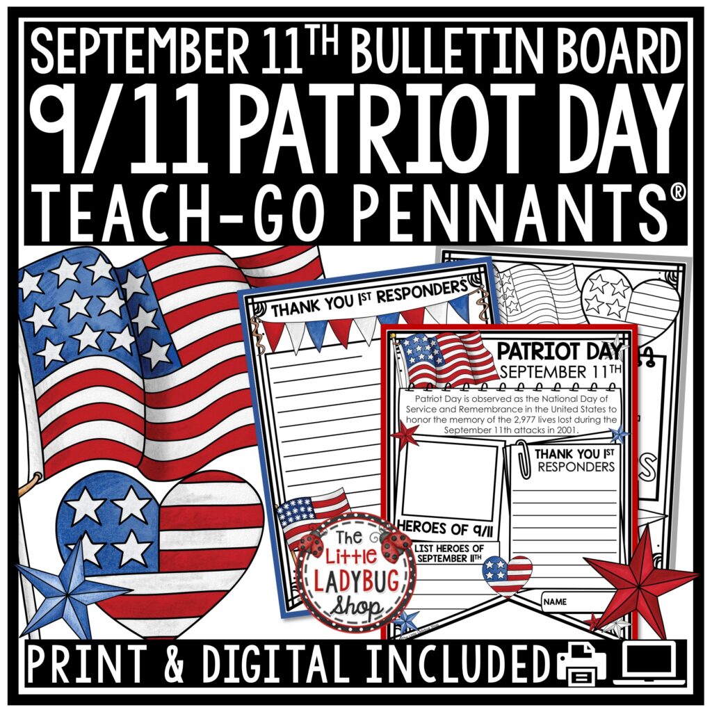 September 11th Activities Patriot Day - The Little Ladybug Shop