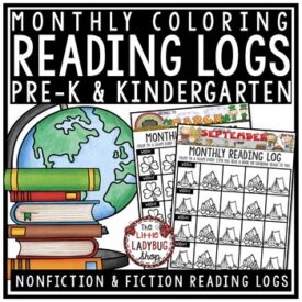 Homework Reading Logs - Kindergarten, 1st Grade, Pre-K and Preschool ...