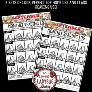 Homework Reading Logs - Kindergarten, 1st Grade, Pre-K and Preschool ...