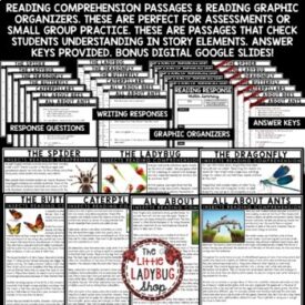Insects and Bugs April Nonfiction Reading Comprehension Passages and ...