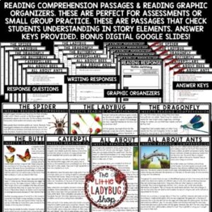 Insects and Bugs April Nonfiction Reading Comprehension Passages and ...