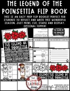 Legend of The Poinsettia: December Christmas Reading Activity Book ...