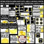 Lemon Classroom Decor: Newsletter Template Editable Farmhouse Classroom ...