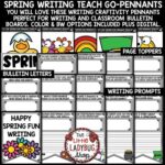 Spring Writing Prompts Bulletin Board - The Little Ladybug Shop
