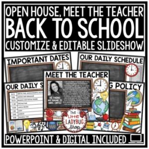 Meet the Teacher Letter Template Editable Back to School Newsletter ...