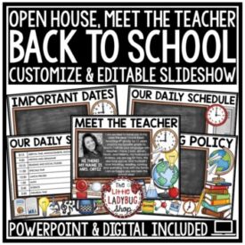 Meet the Teacher Template Editable, Back to School Open House Night ...