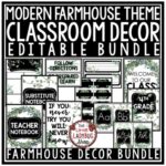 Modern Farmhouse Classroom Decor | Newsletter Template Editable Labels ...