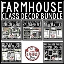 Modern Farmhouse Classroom Décor: Newsletter Template Editable Teacher ...