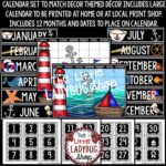 Nautical Theme Classroom Decor: Calendar Bulletin Board - The Little ...